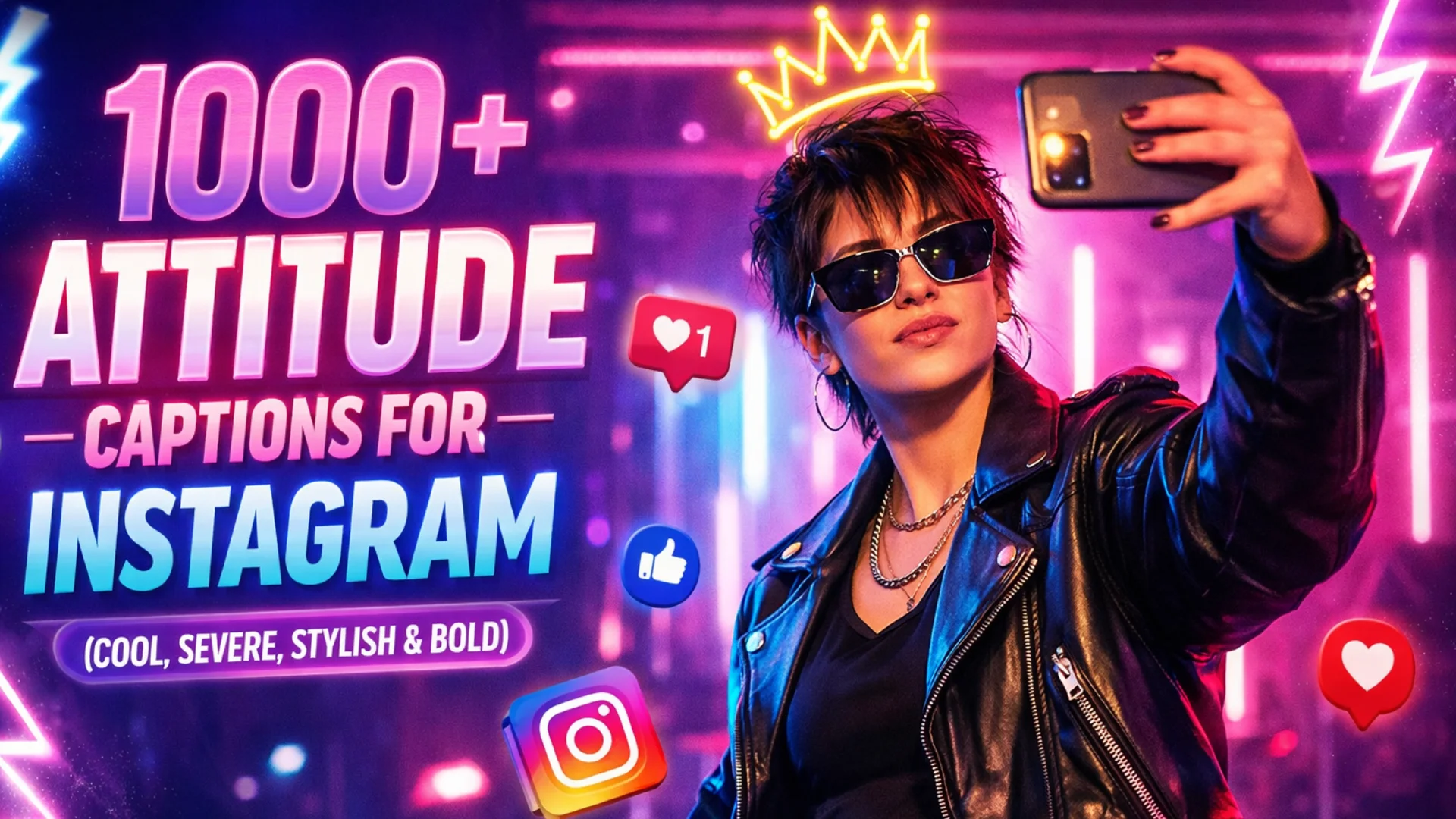 1000+ Attitude Captions for Instagram (Cool, Severe, Stylish & Bold
